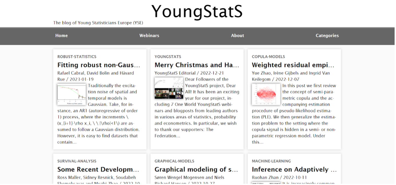 Institute of Mathematical Statistics | YoungStatS project update
