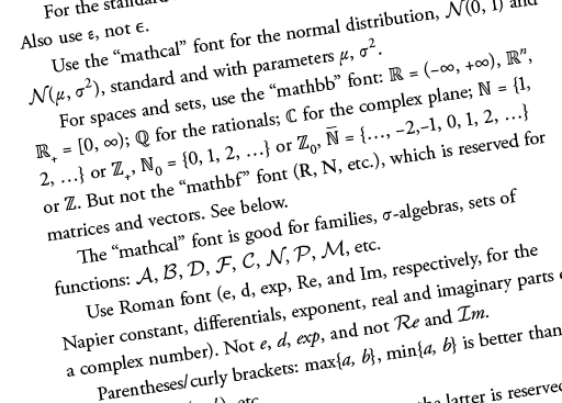Institute of Mathematical Statistics | Mathematical notation in ...